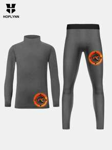 Thermisches Kompressionsshirt für Tween-Jungen, langärmeliges thermisch ...