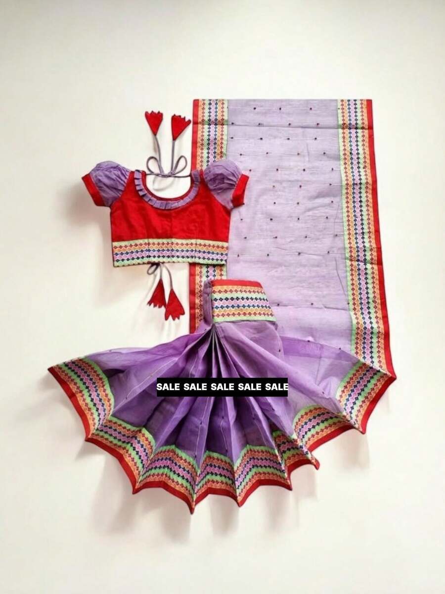 Saree tradicional listo para usar para niñas - Usar para niños - 108 ...