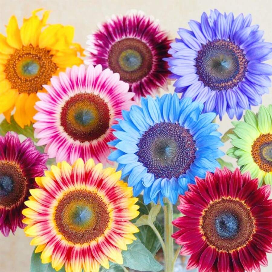 20 Mix Sunflower Seeds For Planting Golden Blooms To Brighten Your ...