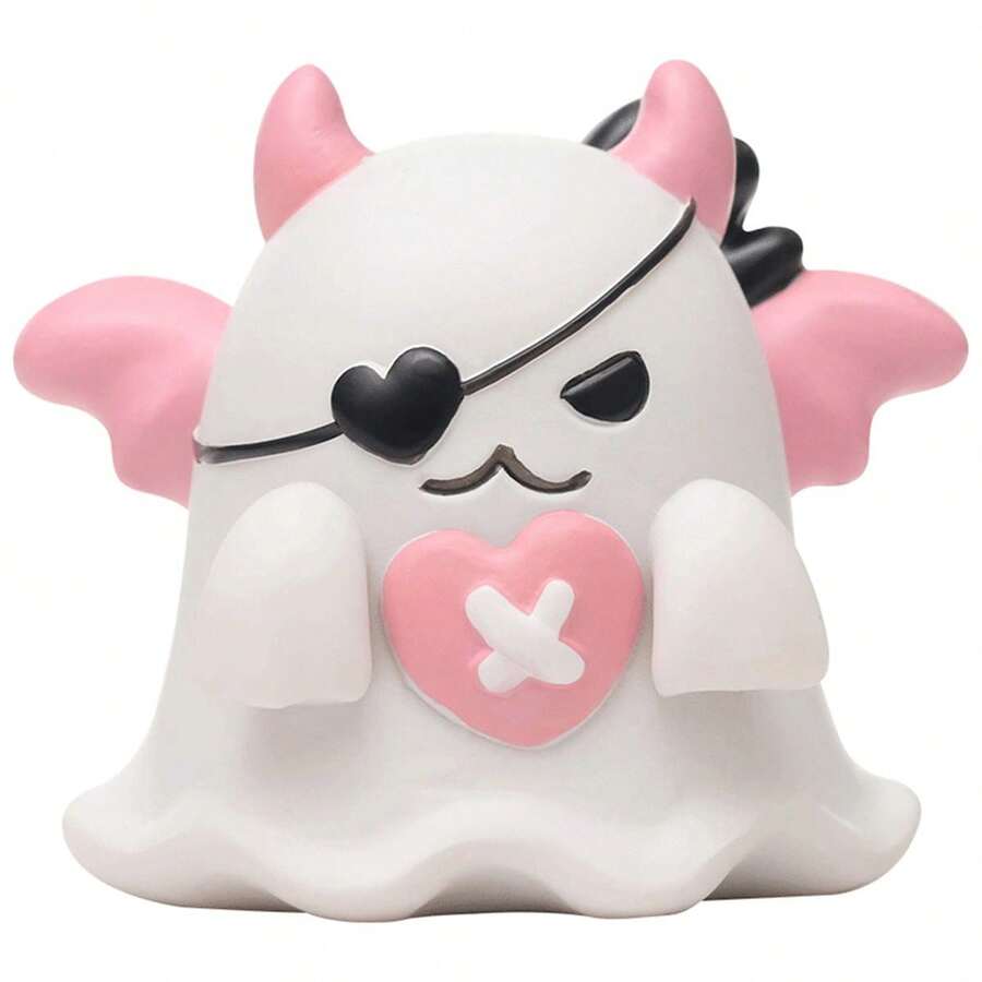 Halloween Ghost Figurines Cute Witch Devil Angel Ghost Statue Ornaments ...