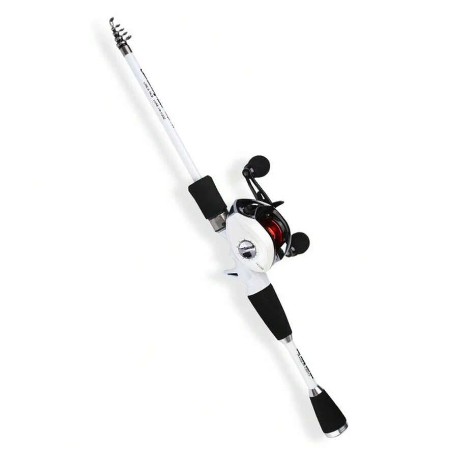 Salt/Freshwater Carbon Telescopic Spinning Casting Fishing Rod 1.8m 2 ...