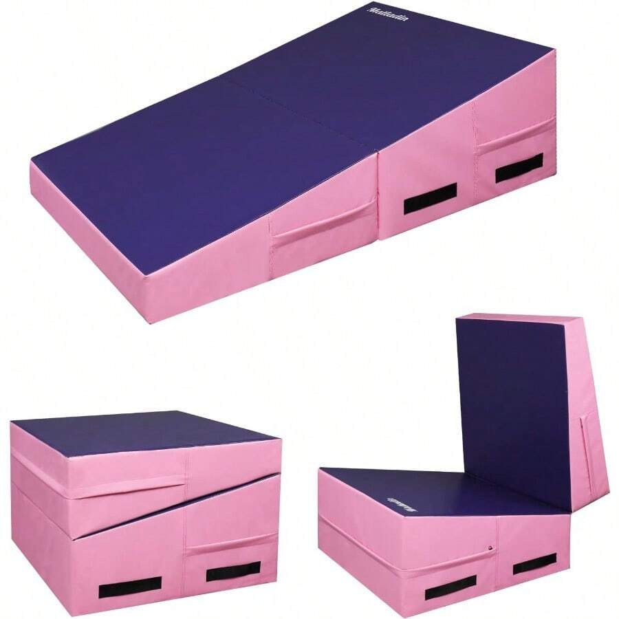 Incline Gymnastics Wedge Mat Folding Gymnastics Mat For Girls Home ...
