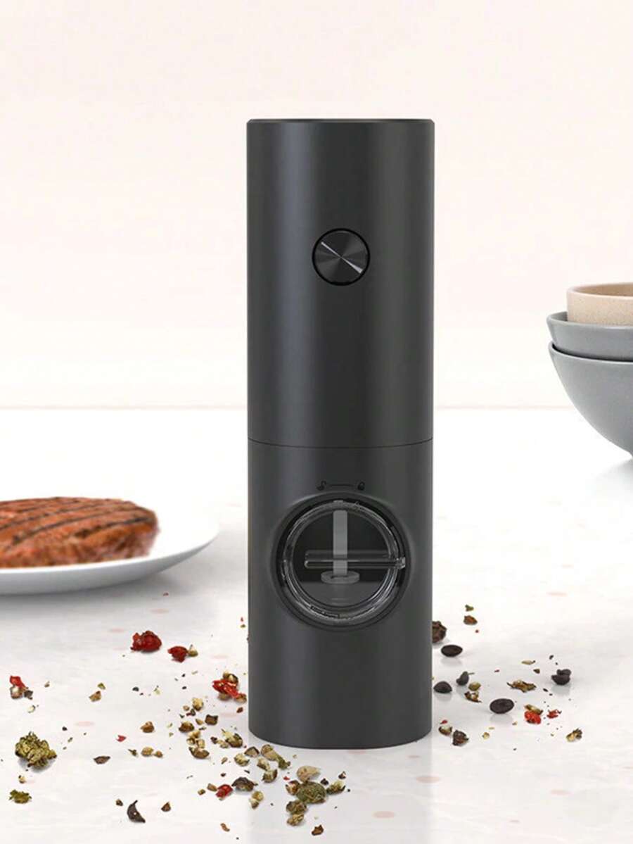 Electric Salt Pepper Spice Condiment Grinder Automatic With Grinding ...