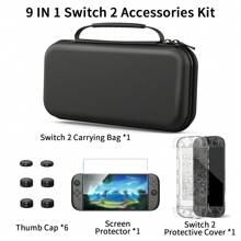 Switch 2 Accessories Storage Case Kit 2025 Upgraded Version, Compatible ...