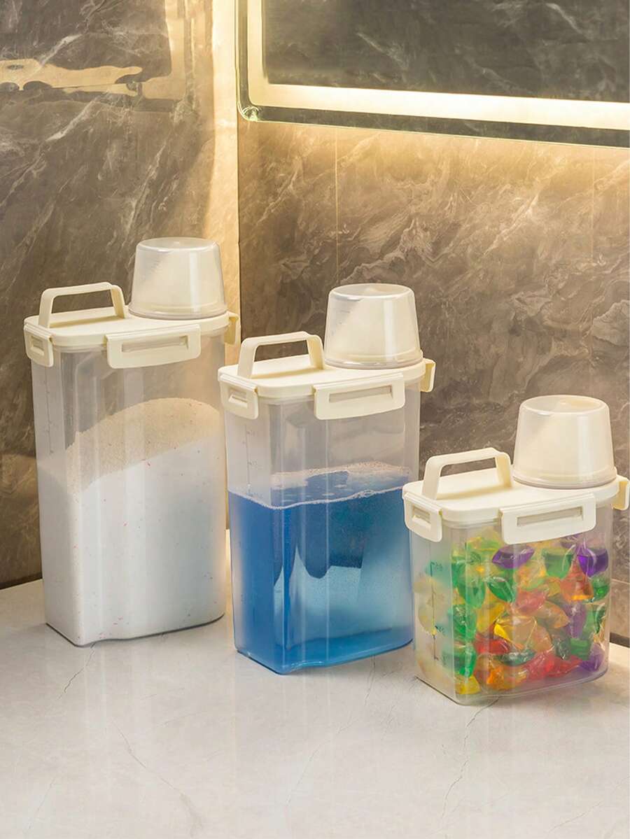 1pc Large Capacity Washing Powder Storage Containers, Airtight Storage ...