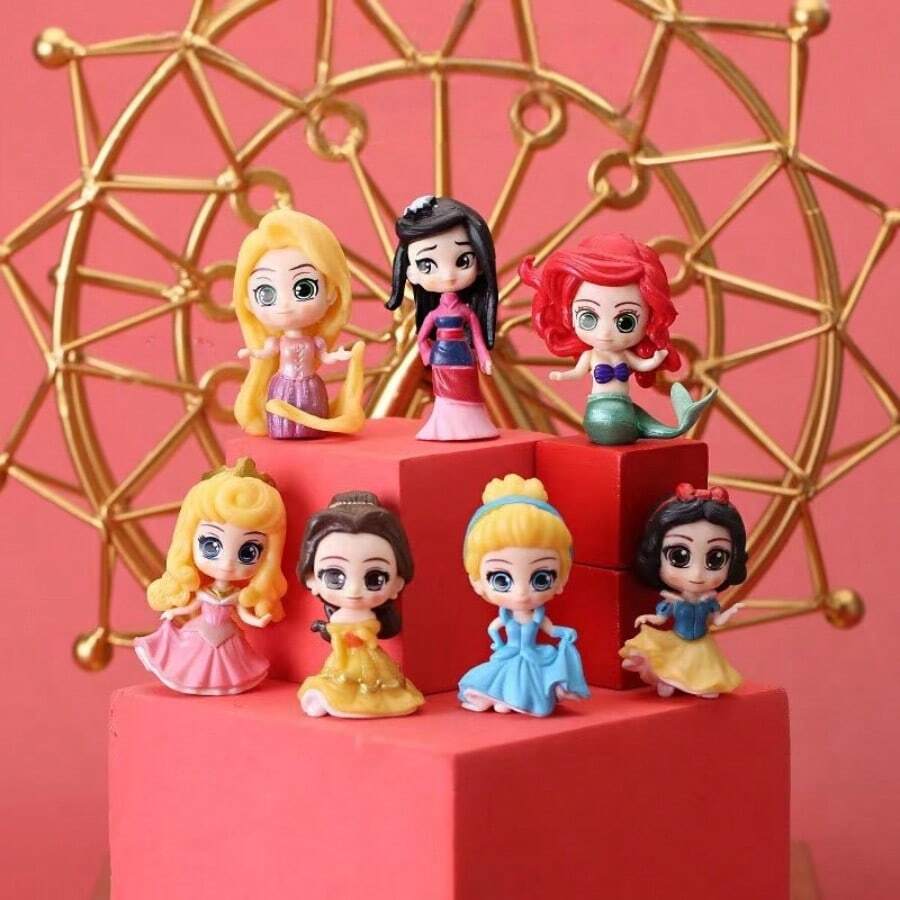 Disney Set de figuras miniatura con estilo Q de las Princesas Disney ...