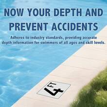 GIURKUU Mattonelle personalizzate acquatiche, indicatori di profondità ...