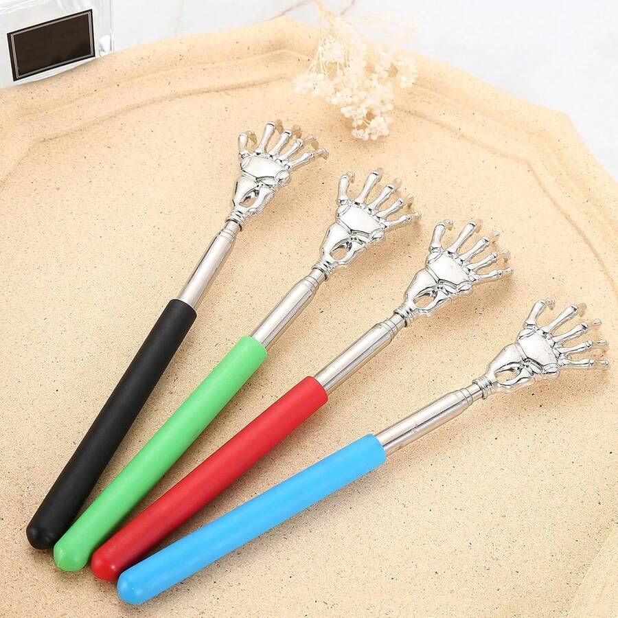 4pc Extendable Back Scratcher, Portable Telescopic Skeleton Hand Back ...