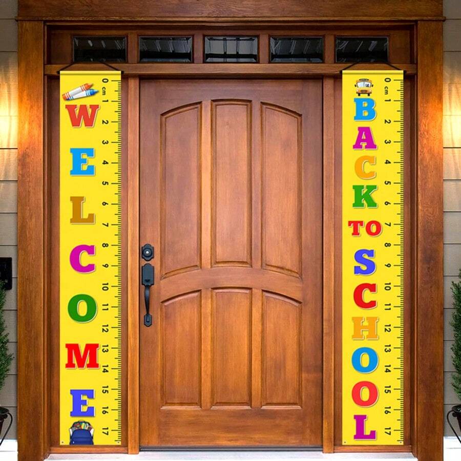 1pair,Welcome Banner For First Day Of School,Returning To School Banner ...