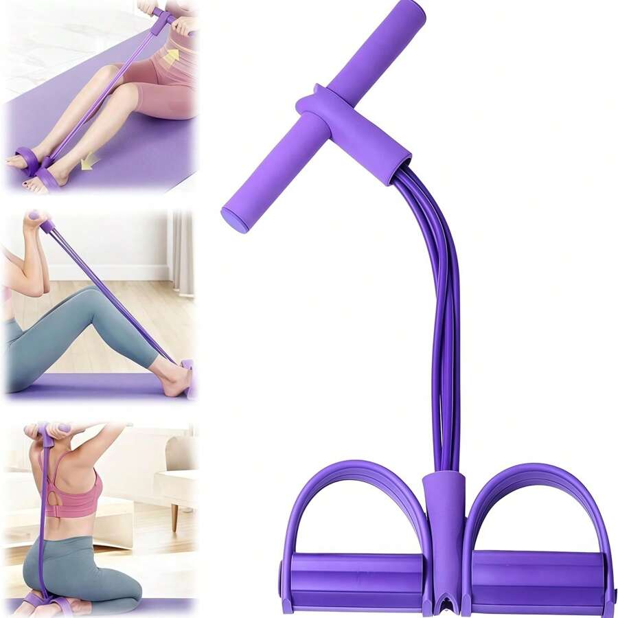 Sit-Up Assistant Resistance Band Multi-Function Pedal Pull Exerciser ...