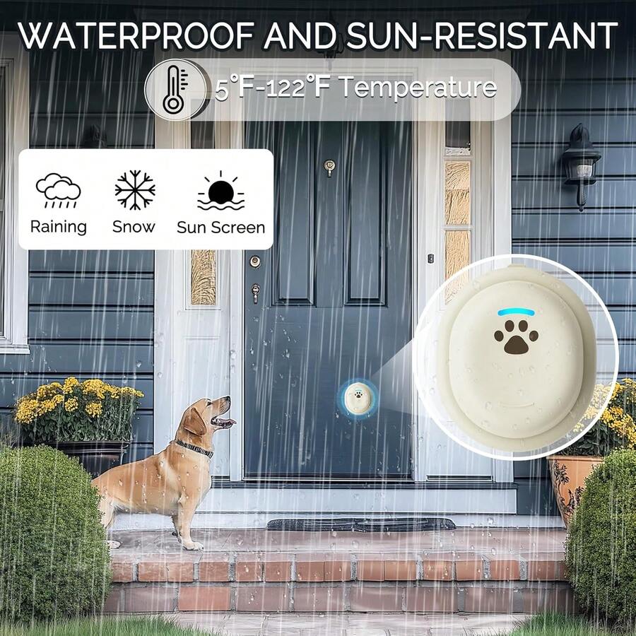 Robotime Mewoofun Smart Wireless Dog Doorbell For Potty Training ...