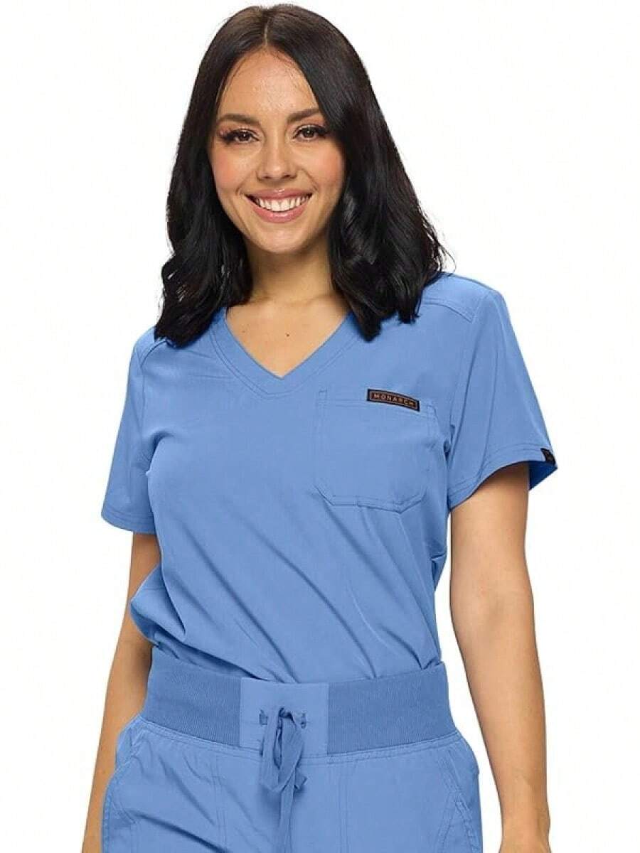 S. Womens Scrub Top One Pocket Tuck In Scrub Top For Women | SHEIN USA
