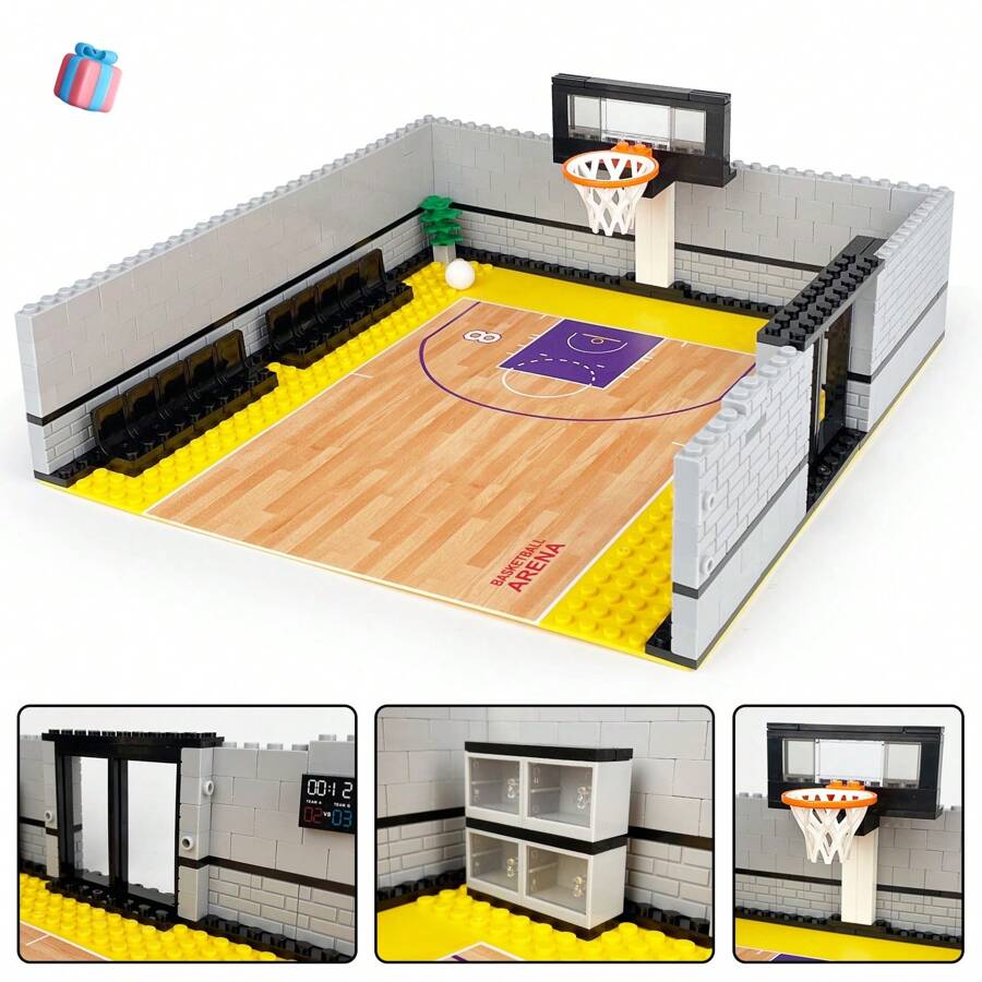 337pcs Create Your Own Epic Basketball Court - Basketball Court Scene ...