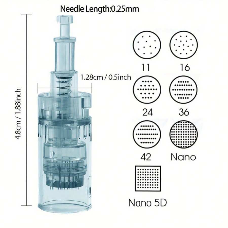 Stainless Steel Microneedling Cartridges Set For M8 – Fragrance-Free ...