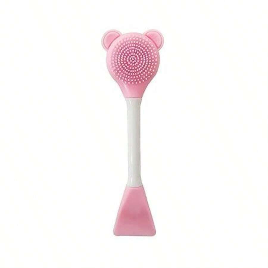 Pink Facial Cream Spatula Silicone Face Mask Brush Mask Beauty ...