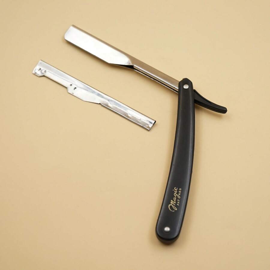 1/3pcs Sharp Barber Razor Manual Shaver Folding Shaving Beard Cutter ...