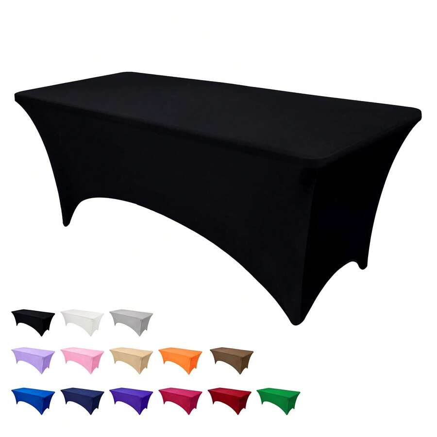6FT - 1 Pack Table Cloth For Rectangular Fitted Events Stretch Table ...