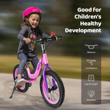 I BUY IT 16 Inch Balance Bike With Brake And Kickstand, Kids Balance Bike For 3-7 Years Old ...