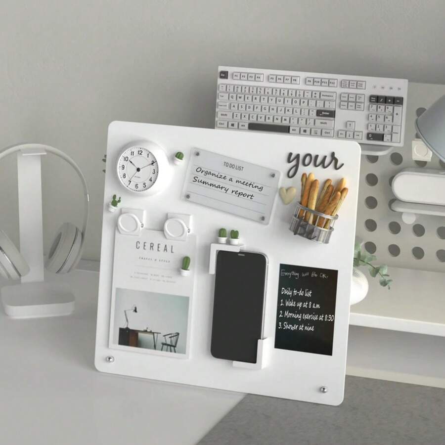 Magnetic Bulletin Board With Stand Magnetic Board For Desktop With ...