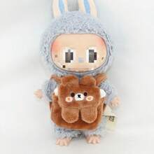 (Backpack Only) New Cute 17cm LABUBU Sit-Sit Party Labobo Plush Blind ...