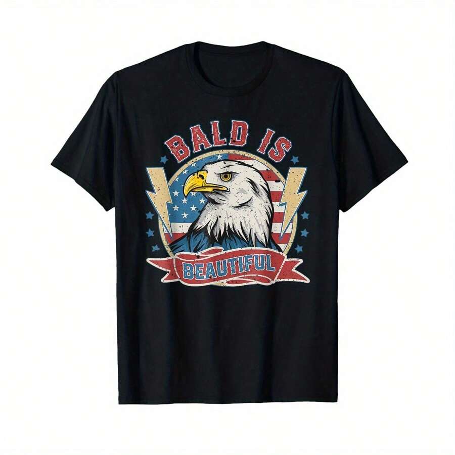 Good Quality Bald Is Beautiful 4th Of July Bald Eagle Independence Day ...