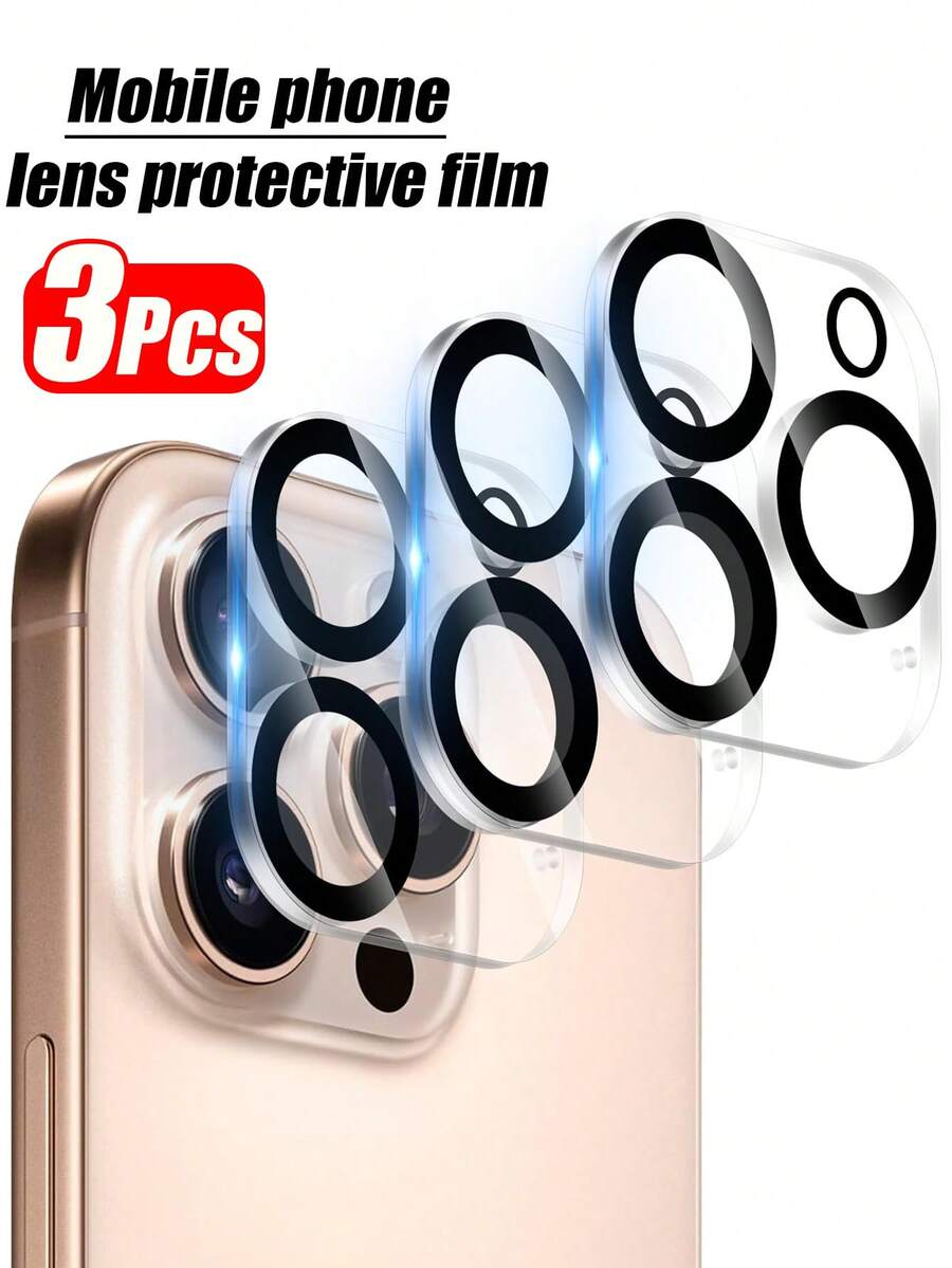 3 Packs Apple Camera Lens Protective Film Shatterproof, Anti ...