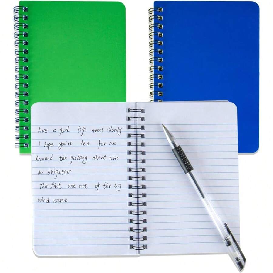 Hot Spiral Notebook 4Pack Pocket Notebook 4.2"X 6.1" Pocket Notepad ...
