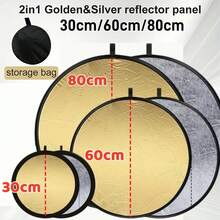 Photography Reflector Foldable Portrait Fill Light Board Enhance Gloss ...