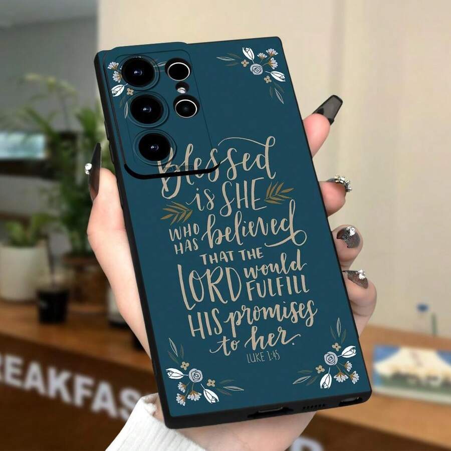 Bible Verses Inspired Luxury Black Shockproof Case With Design And Omni ...