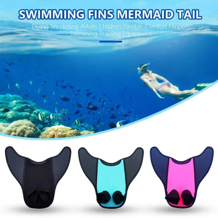 Newest Arrival Mermaid Swimming Tail Monofin Fins One-Piece Flipper ...