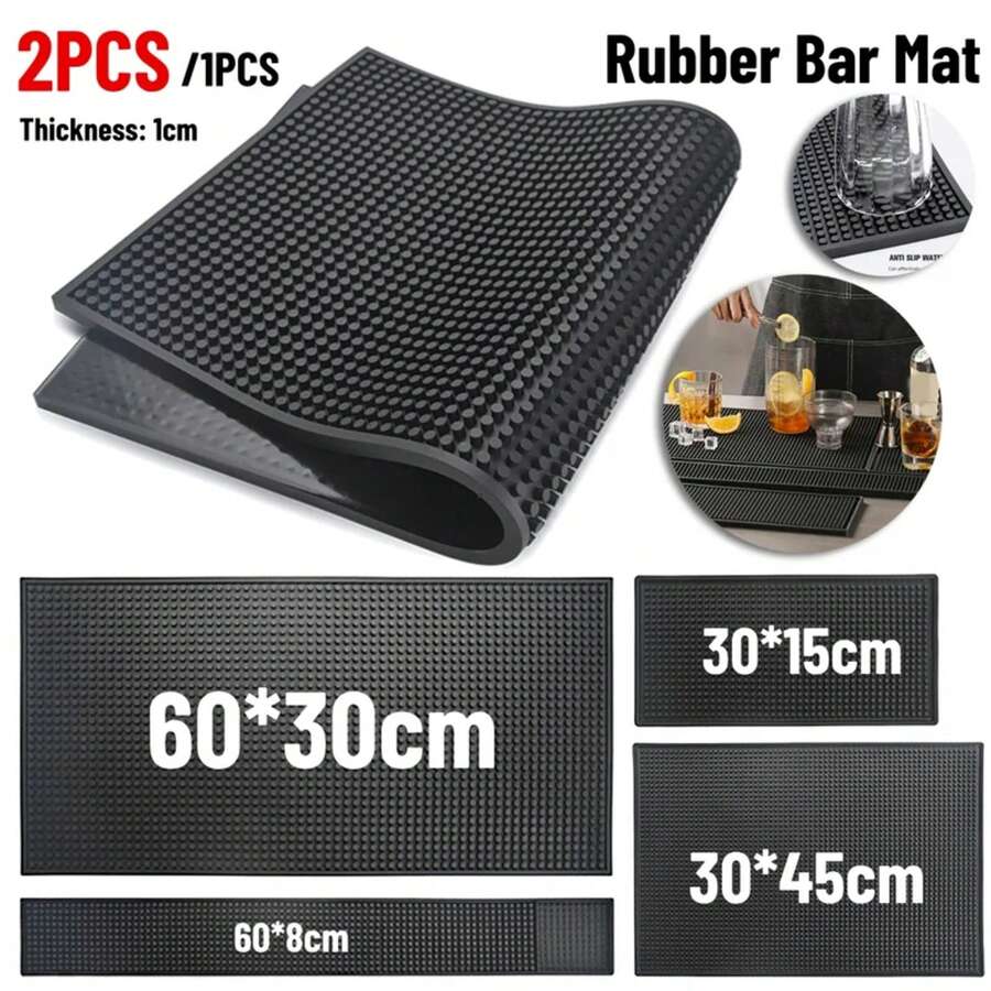 Bar Rubber Coffee Bar Mats Anti-Slip PVC Cup Waterproof Heat Resistant ...
