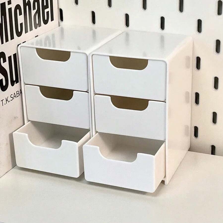Chic 3-Tier Desk Organizer With Drawers - Ideal For Office Supplies ...