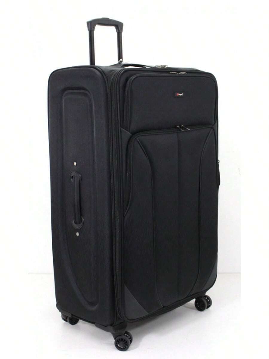32" Inch LARGE 8 Wheel Suitcase Soft Shell Case Lightweight Expandable ...