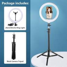 10-Inch LED Ring Light With 47.24-Inch Stable Tripod, Suitable For ...