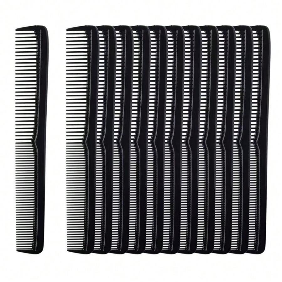 10pcs Dual-Sided Comb Set: Anti-Static Comb, Pointed Tail Thinning Comb ...