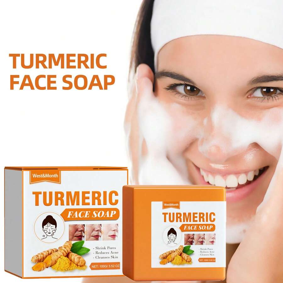 west&month 100g Turmeric Facial & Body Soap: Gentle Cleansing Bar With ...
