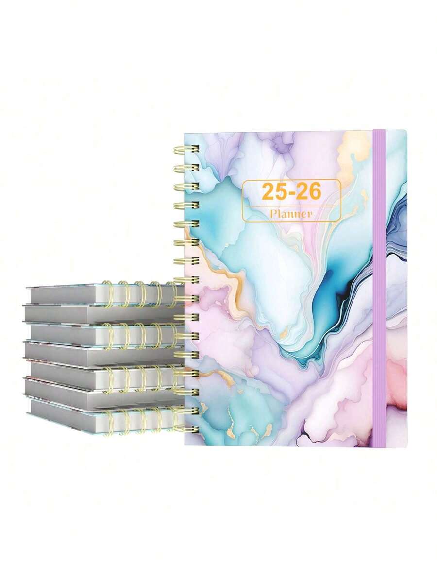 1 pièce Agenda académique hebdomadaire et mensuel A5 avec onglets ...