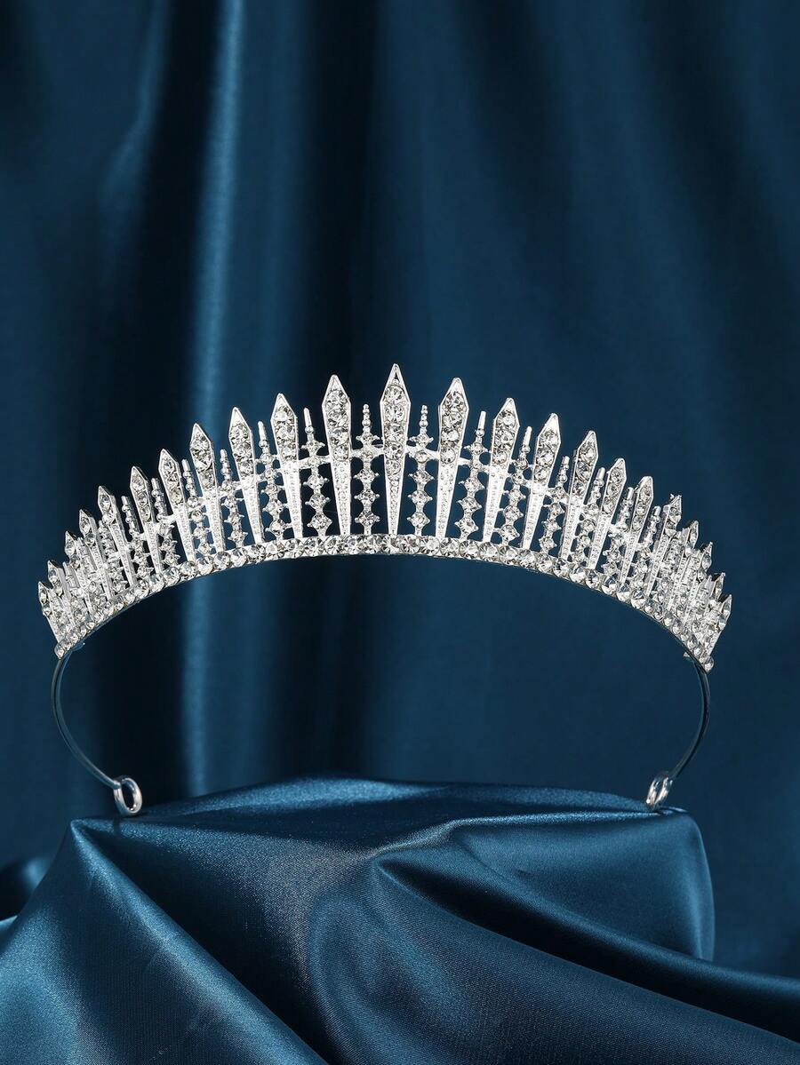 Luxurious & Elegant Crystal Crown Bridal Princess Evening Gown Hairband ...