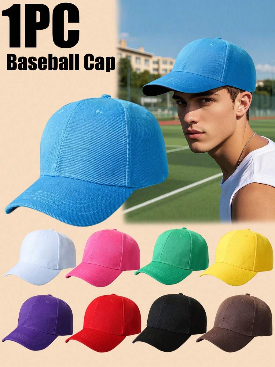 Men's Casual Versatile Solid Color Baseball Cap | SHEIN Singapore