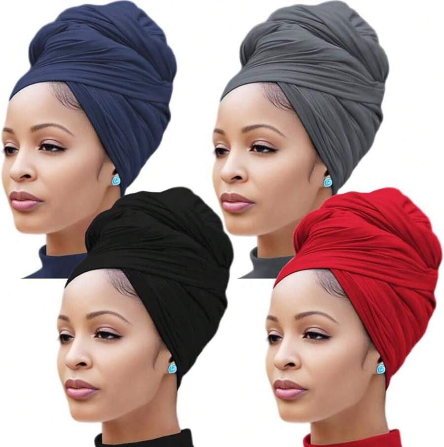 Head Wraps For Stretch Headwraps Large Hair Wraps Hijab Scarves For ...