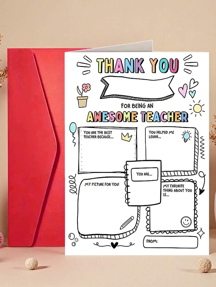 Teacher Appreciation Form, Teacher Appreciation Week Gift, Teacher ...