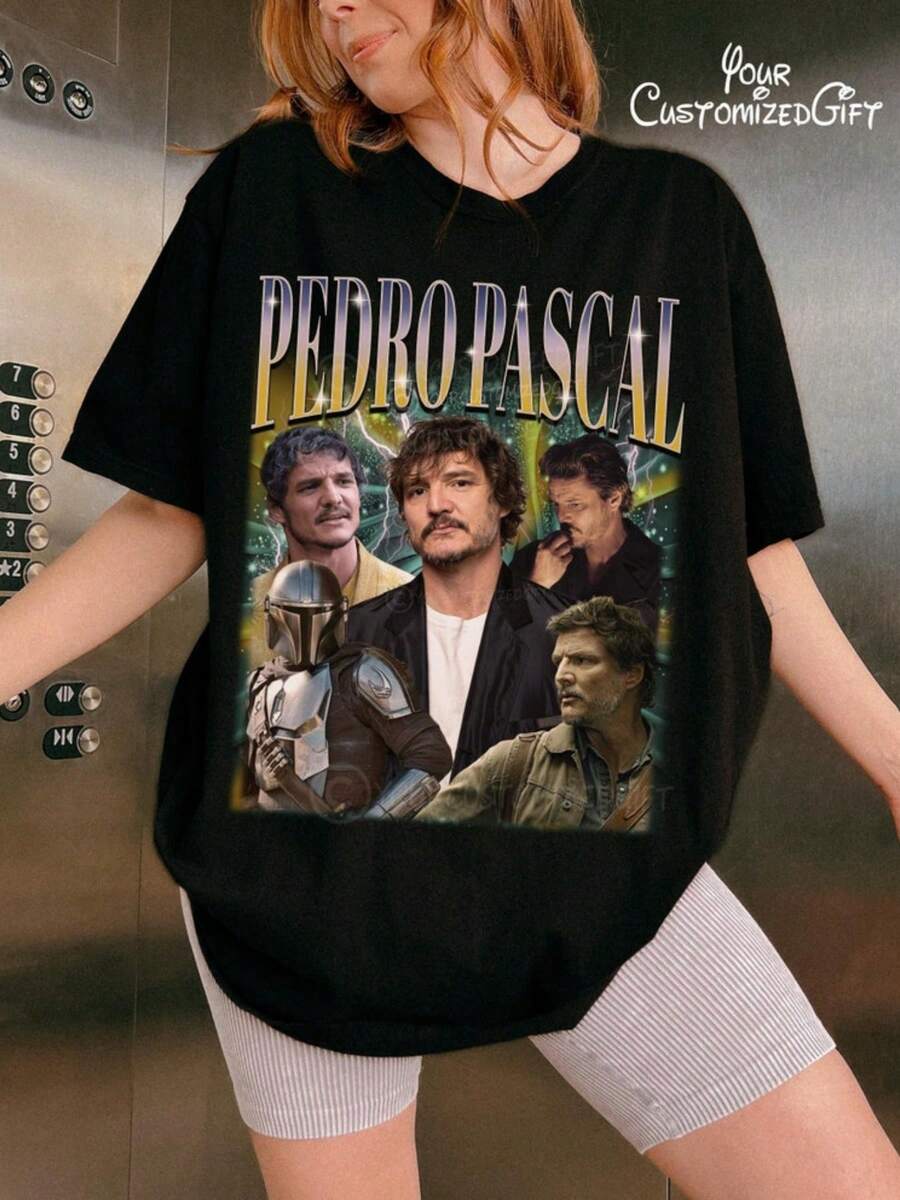 Pedro Pascal Vintage Rap Unisex T-Shirt, Pedro Pascal Retro T-Shirt ...