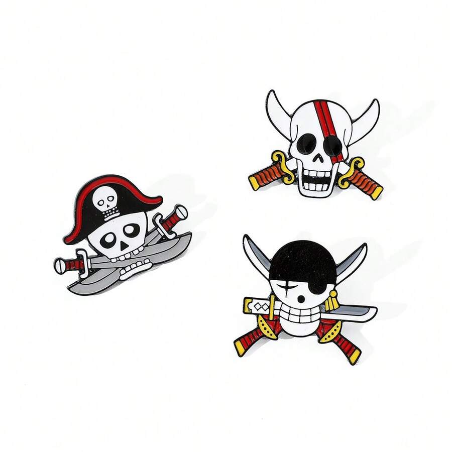 bandai ONE PIECE Luffy Pins Anime Embroidery Clothes Badges Cartoon ...