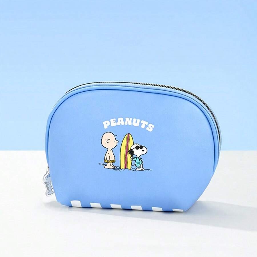 Miniso Bolsa de maquillaje de la serie Snoopy Sea Diary MINIISO, con ...