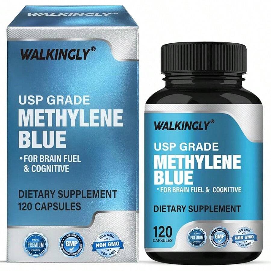 Methylene Blue, Methylene Blue Pharmaceutical Grade, 120 Capsules ...