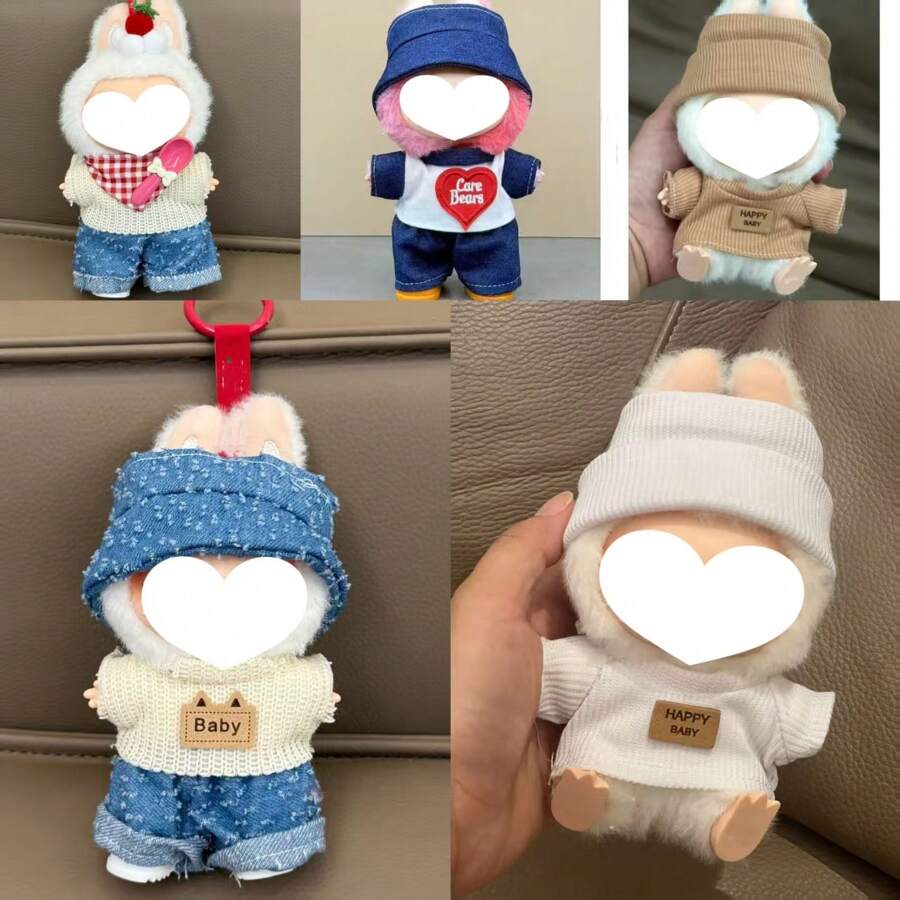 17cm Labubu Doll Clothes, Compatible With Labubu Generation 1-3 LABOBO ...