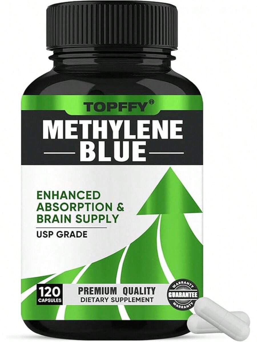 Azul de metileno (grado USP), 120 cápsulas - Suplemento de grado ...