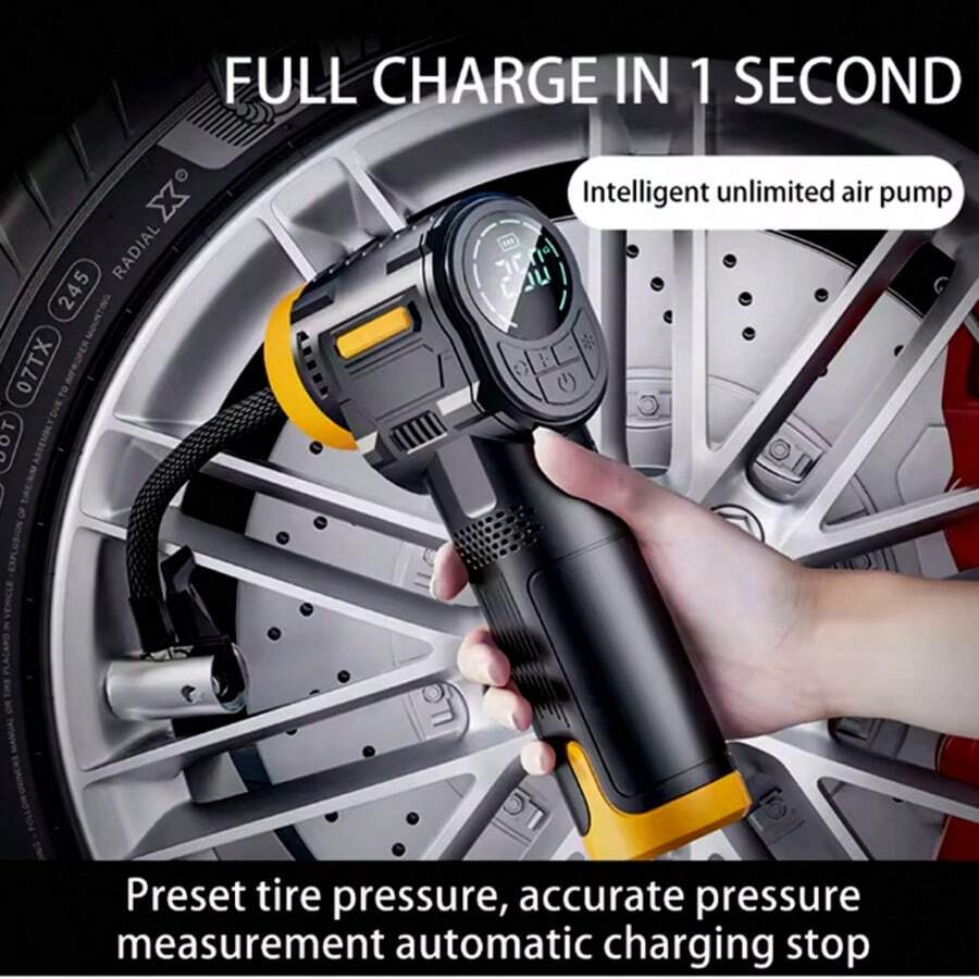 SUITU Tire Inflator Portable Air Compressor - Car Accessories, 150PSI ...