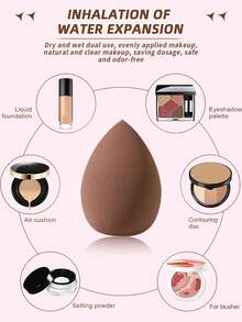 32 Stück Reise-Make-up-Set | 20 Profi-Pinsel + 6 Schwämme & Puder-Set ...