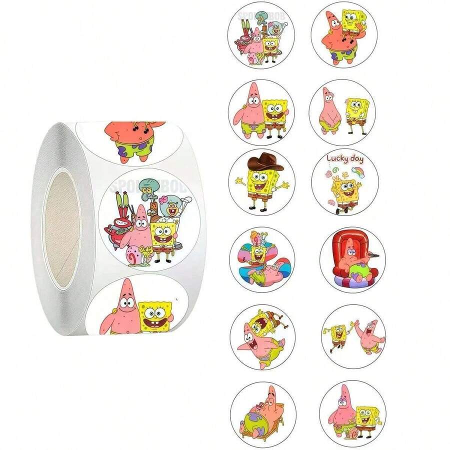 SPONGEBOB 500 stuks Cartoon SpongeBob SquarePants Stickers Leuke ...